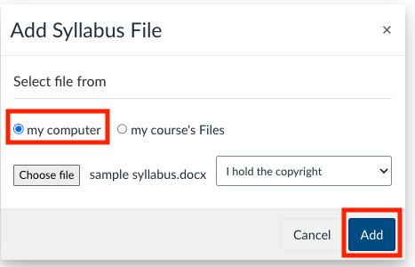 Add a course syllabus – Stanford University